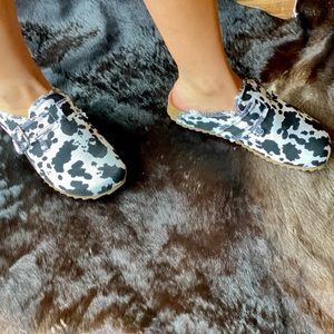 Very G | Shoes | Cow Print Slides | Poshmark
